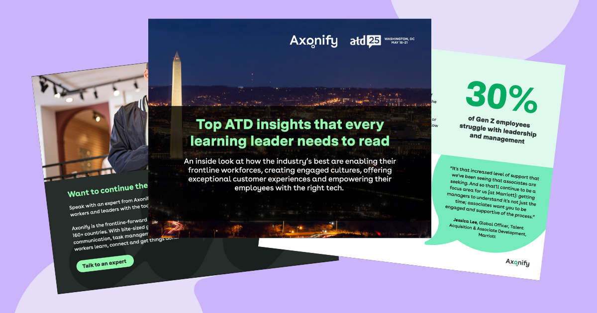 An inside look at learning strategies from global brands and more from ATD25 | Axonify